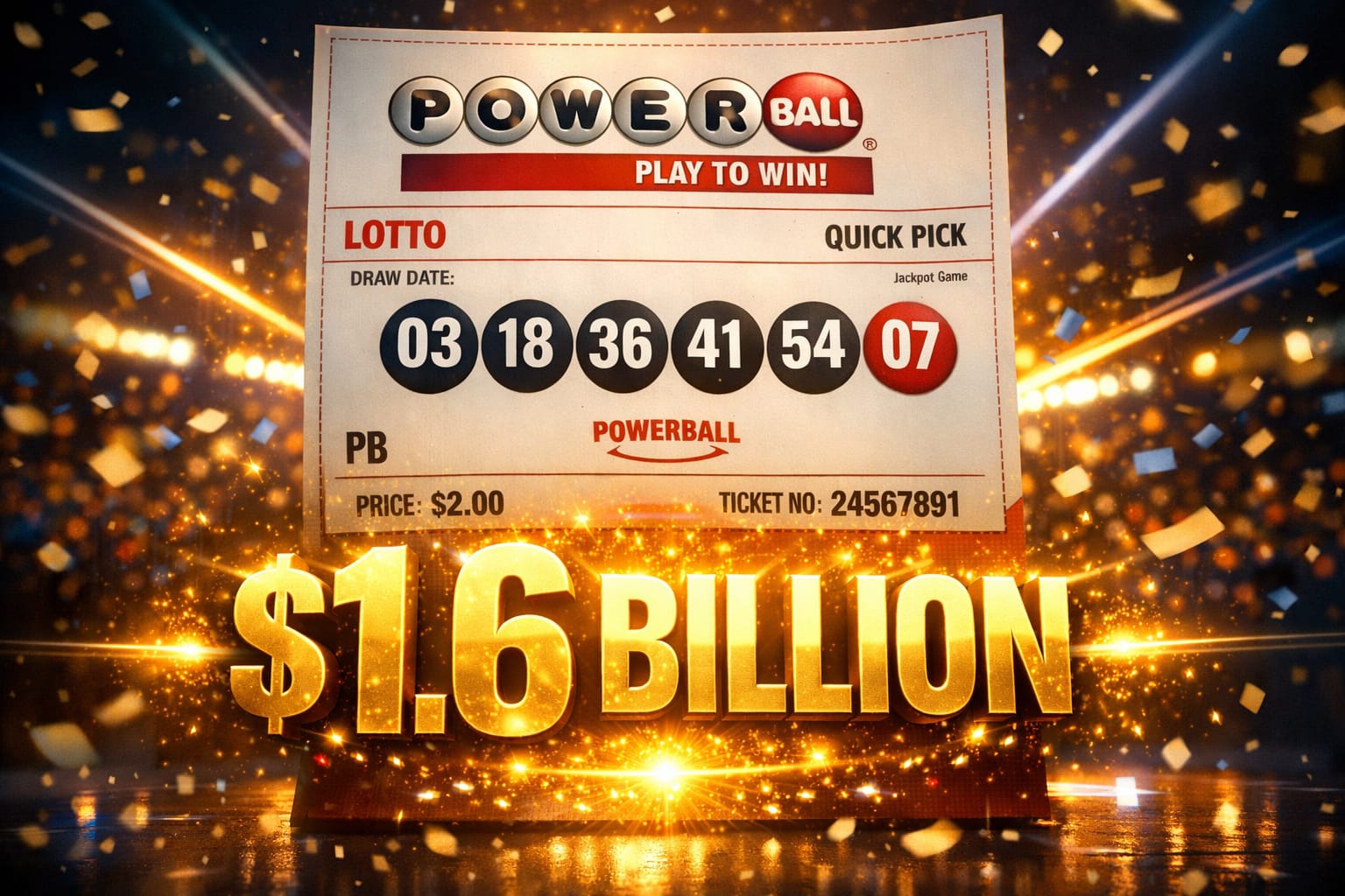 Powerball Jackpot Soars Past $1.6B as Georgia Player Wins $1 Million ...
